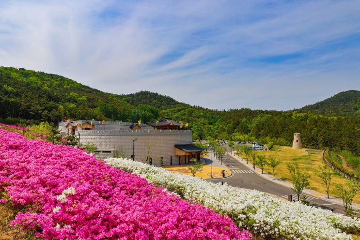 경주 화랑마을 철쭉 꽃동산 선덕공원 수의지폭포 가족나들이 명소 추천 네이버 블로그