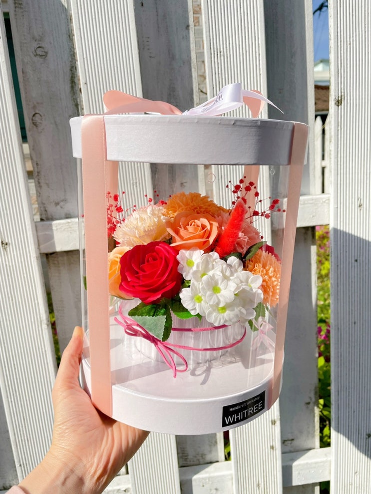 어머니날 카네이션 원형케이크 비누꽃 프리저브드 용돈박스 광주 학동 화이트리 네이버 블로그