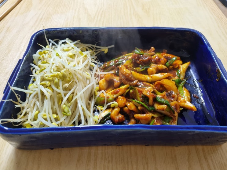 쭈꾸미 볶음 밀키트로 간단히 저녁식사 준비 끝 모모마켓 홍대쭈꾸미 네이버 블로그