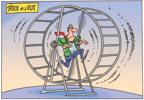 오늘의 영어표현(1693) stuck in a rut : 네이버 블로그