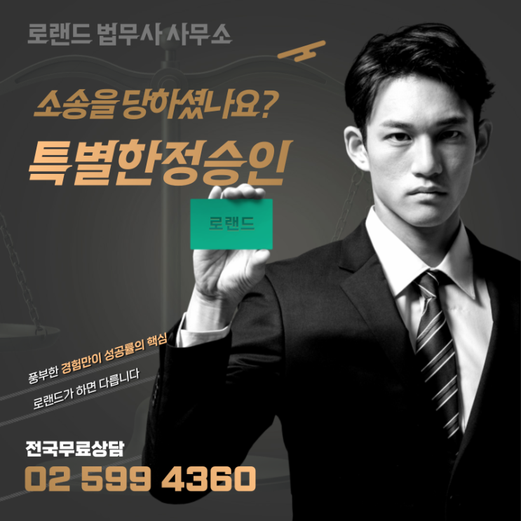 특별한정승인 로랜드 법무사 사무소에 모든 솔루션이 있습니다 네이버 블로그