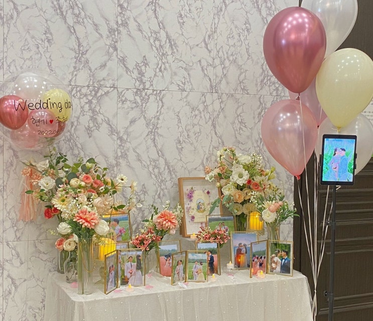 [대구 웨딩 포토테이블] 웨딩칼라디움 시크릿가든홀 포토테이블 : 네이버 블로그