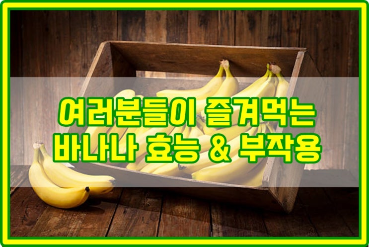 여러분들이 즐겨먹는 바나나 효능과 부작용 혹시 알고 있나요 네이버 블로그