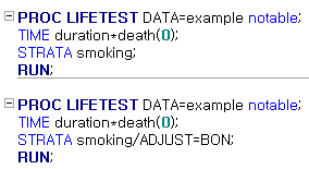 [SAS] PROC LIFETEST(Log-rank, adjusted p-value) : 네이버 블로그