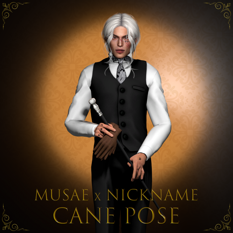 [MUSAExNICKNAME] gentleman cane/umbrella POSES : 네이버 블로그
