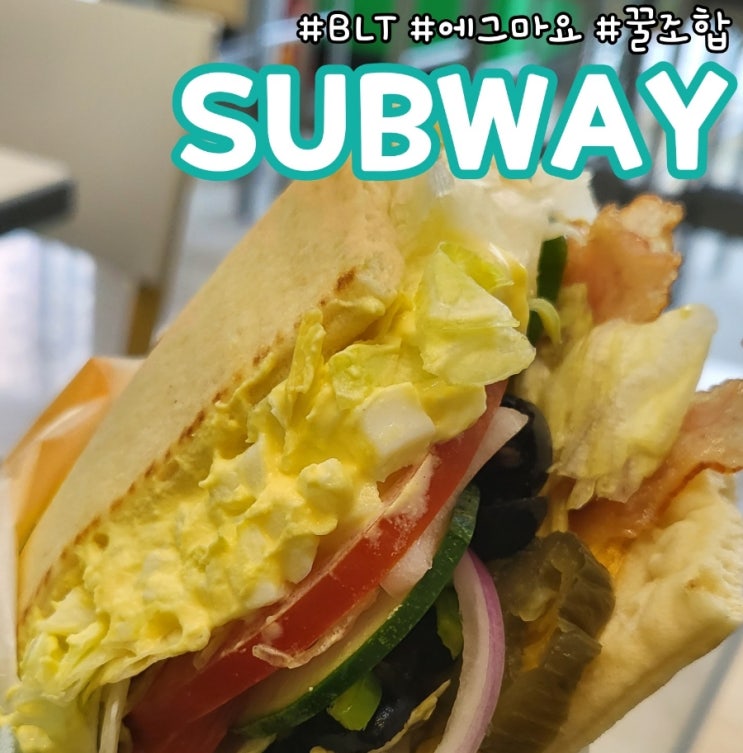 써브웨이 SUBWAY 꿀조합 메뉴추천! BLT + 에그마요 : 네이버 블로그