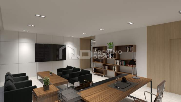 [사무공간] 200평대 사무실 인테리어 디자인 도면 설계 (2D도면, 3D투시도)_AN 디자인 : 네이버 블로그