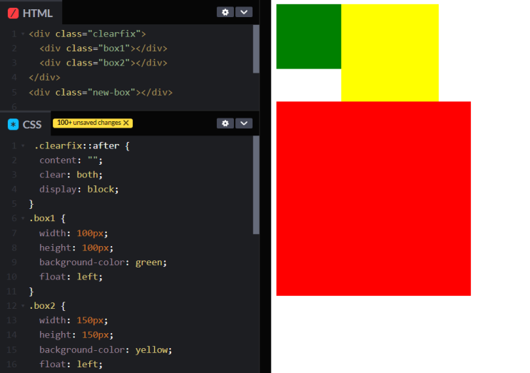 CSS float 속성/clearfix : 네이버 블로그