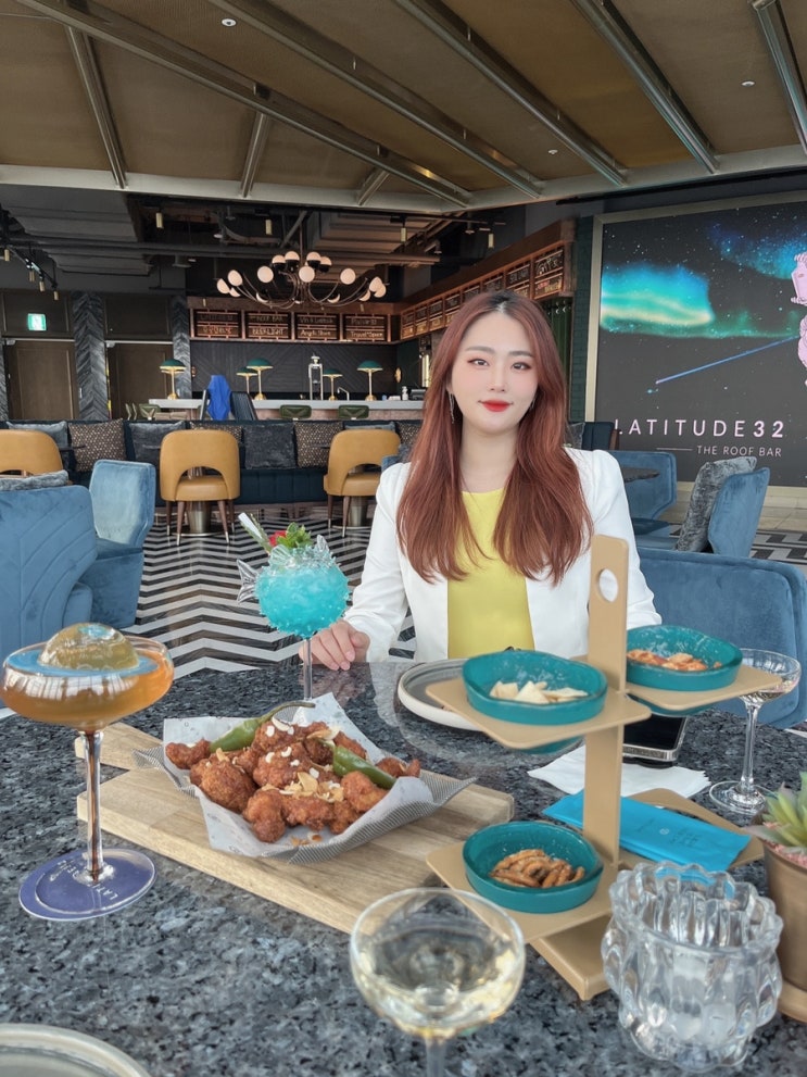 잠실 맛집 소피텔 앰배서더 서울 라티튜드 32 환상적이었던 루프탑 예약방법 가격 가는 방법 네이버 블로그