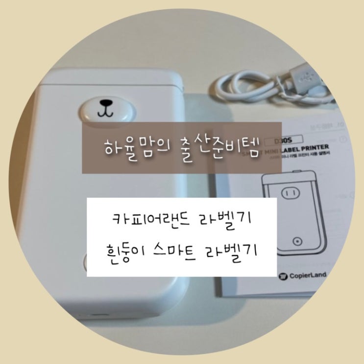 카피어랜드 D30s 흰둥이 스마트 미니라벨기 네이버 블로그