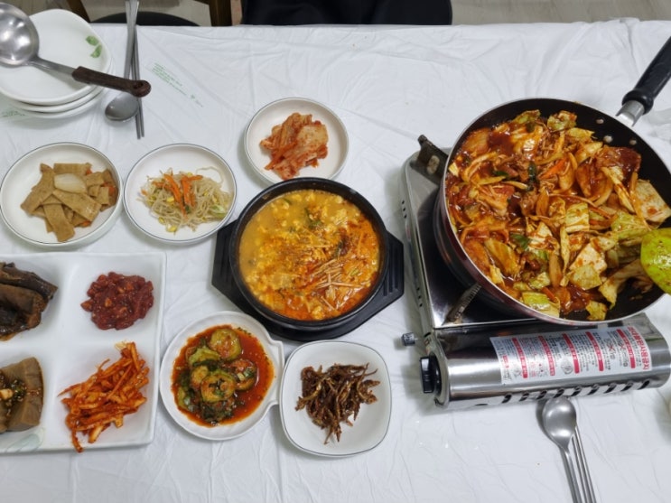 양양 인구해변 근처 백반집 고향집식당 해물순두부 제육볶음 맛집 네이버 블로그