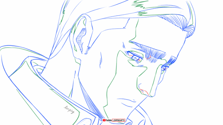 진격의거인 엘빈스미스 그리기 Attack on Titan Commander Erwin Smith Drawing ...