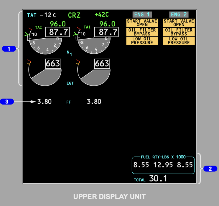 B737 Engine start - panel, display : 네이버 블로그