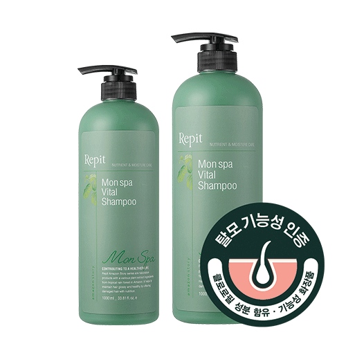 레삐 - 아마존 스토리 몬스파 바이탈 샴푸 (민감·정상·탈모 두피) / 집중 영양 순환 관리, 과도한 피지와 노폐물 제거, 두피 ...