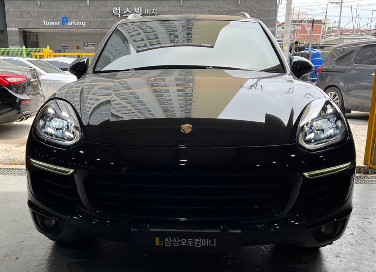 포르쉐 카이엔 958.2 신형 PDLS+(Porsche Dynamic Light System Plus) 헤드라이트 시공-부산 ...