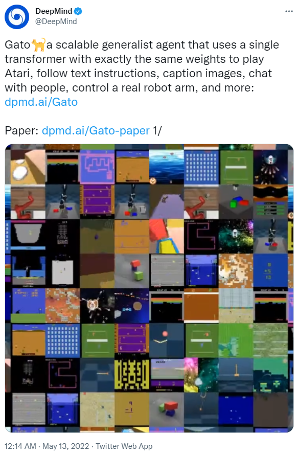 트랜스포머 신경망을 이용한 확장 가능한 범용 에이전트 : 딥마인드의 Gato : 네이버 블로그