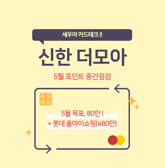 더모아 포인트 5월 중간점검37만 롯데 올마이쇼핑 해외카드 공략 시작목표 480만 네이버 블로그