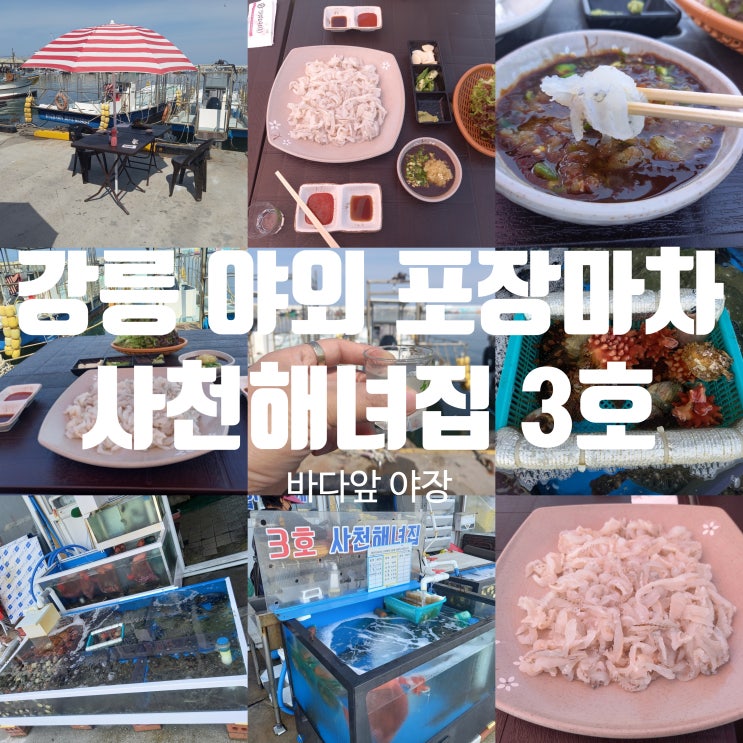 강릉 바다앞 야외 포장마차 3호 사천해녀집 야장 분위기 끝판왕 회포차 네이버 블로그