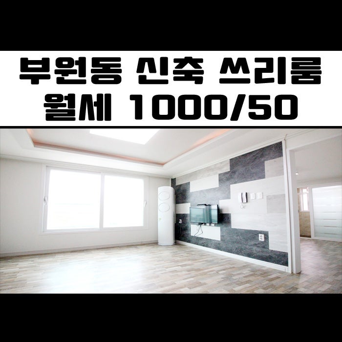 김해 쓰리룸 부원동 김해시청역 역세권 신축 풀옵션 월세 전월세 방2거실 투룸 원룸 임대 Lh 전문 부동산 공인중개사