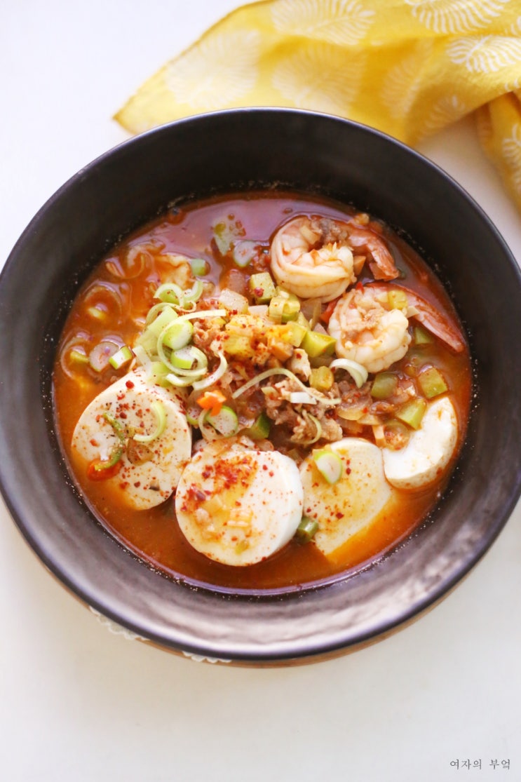 백종원 순두부찌개 끓이는법 재료 차돌박이 순두부찌개 양념 레시피 요리 네이버 블로그
