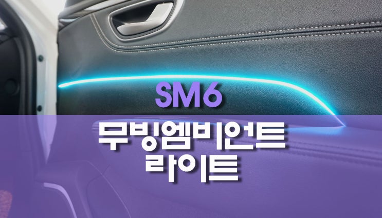 SM6 무빙 엠비언트 라이트 반매립 튜닝 / 실내 LED 무드등 : 네이버 블로그