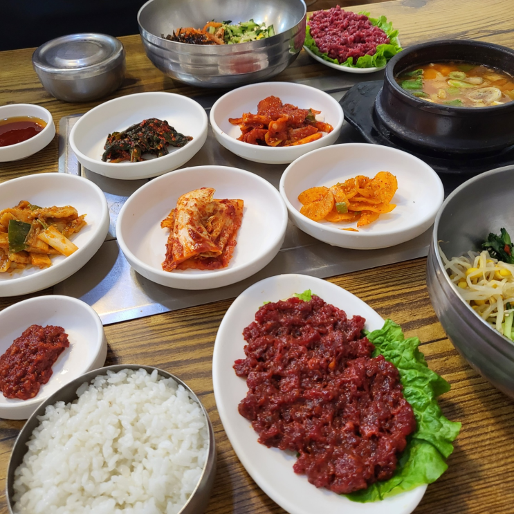 광주맛집 충장로 유명회관 육회 생고기 비빔밥 네이버 블로그