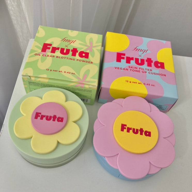 [지름] fmgt X Fruta - 톤업쿠션, 기름종이 파우더 : 네이버 블로그