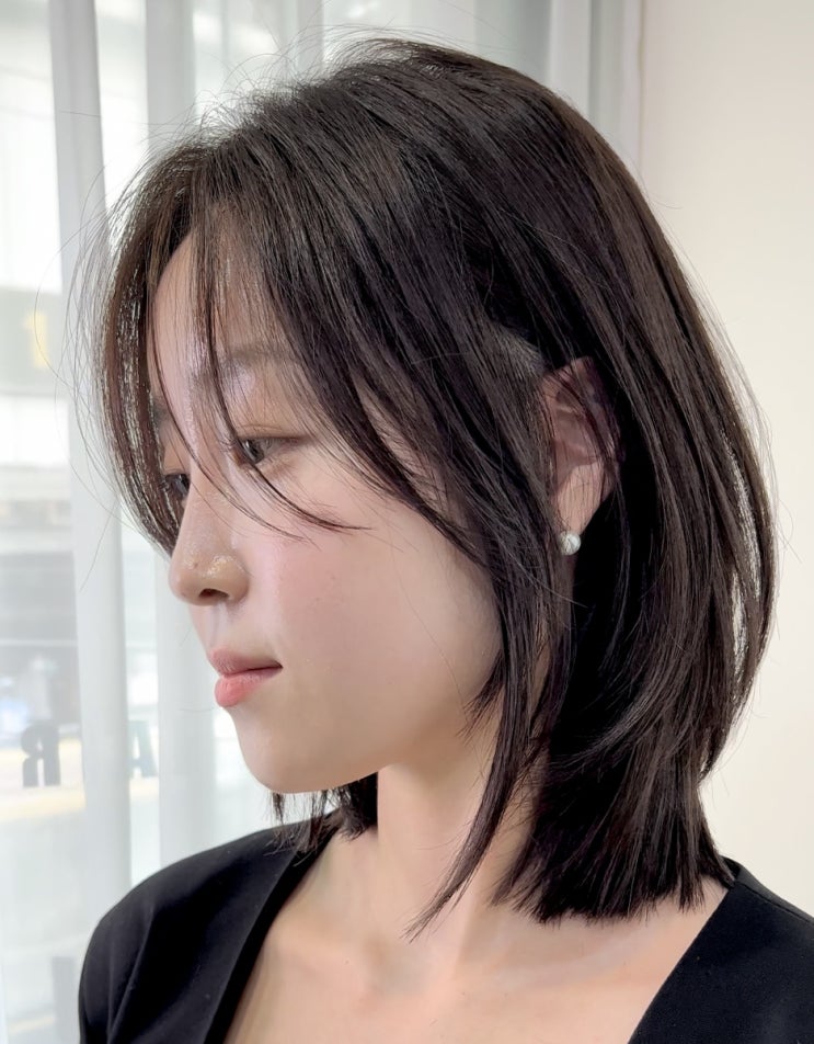 단발레이어드중단발유행헤어스타일부산단발 네이버 블로그
