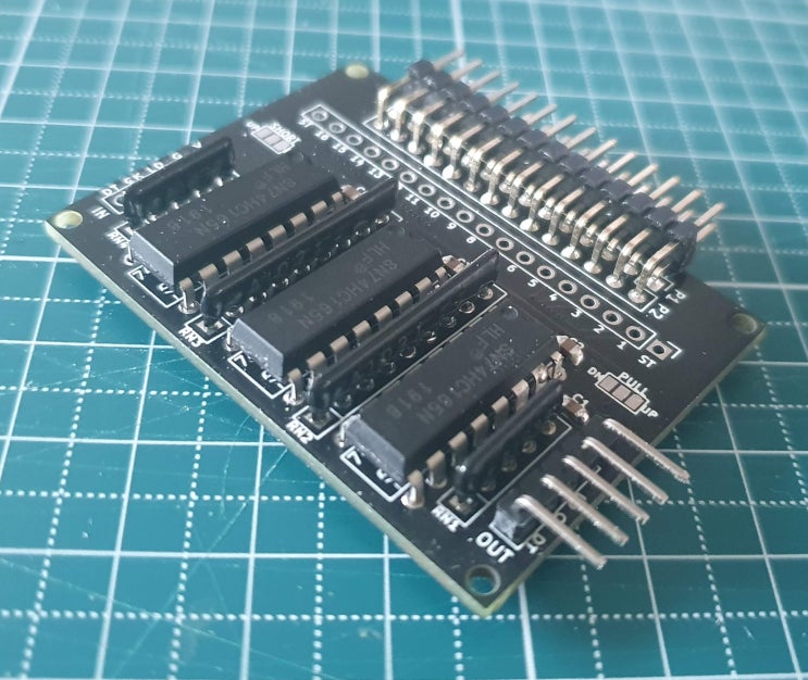 [PCB] 2P용 74HC165 보드 (DIP 버전) : 네이버 블로그