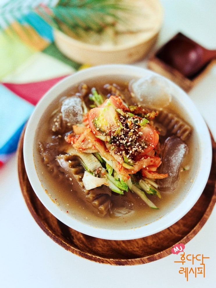 도토리묵사발 만들기 도토리묵밥 냉면육수 활용 도토리묵요리 네이버 블로그