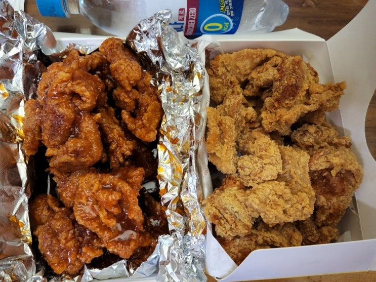 순살양념.후라이드치킨(by.포장) : 네이버 블로그