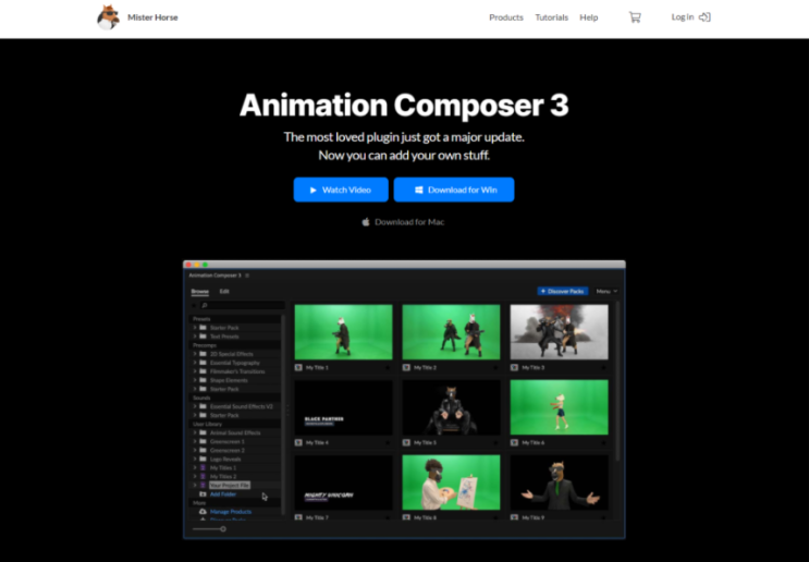 애니메이션 컴포저(Animation Composer) 최신 다운로드 및 적용법, 영상편집, 플러그인(Plug-in) : 네이버 블로그