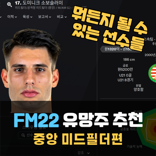 FM2022 유망주 추천 - 중앙 미드필더 TOP5 : 네이버 블로그