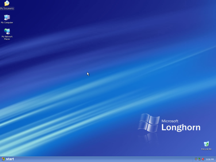 Microsoft Windows XP Professional (Longhorn Reimagined PP3) 5.1.2600 ...