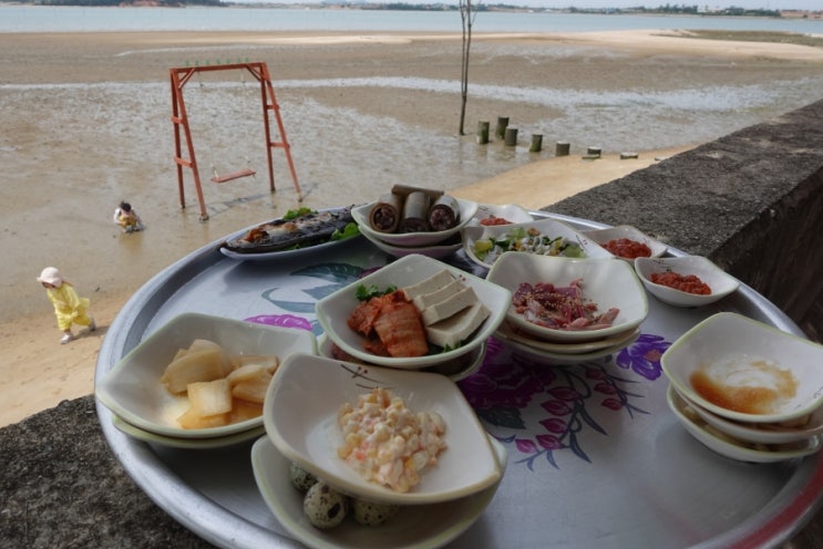전남 맛집 아기랑 바다뷰 촌닭코스요리 주물럭 백숙 닭죽 광주근교 무안공항 근처 맛집 무안 수보라횟집