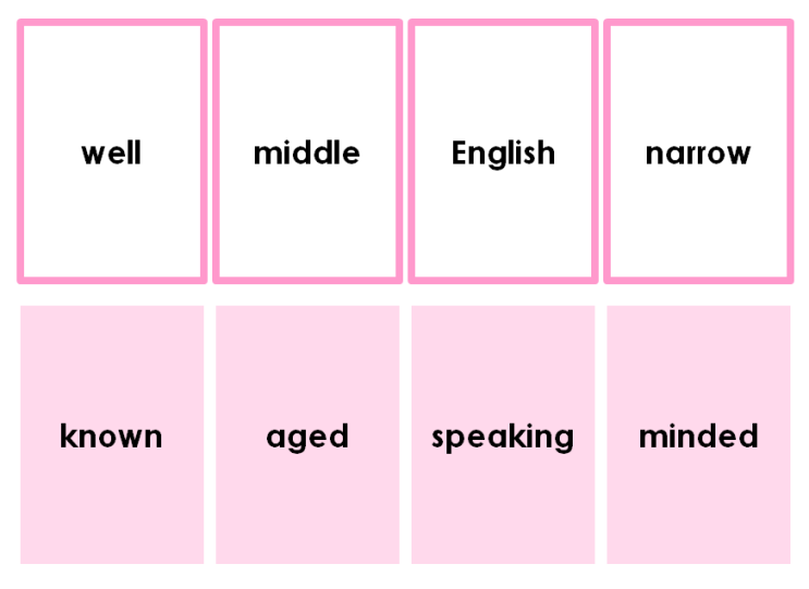 복합형용사(Compound Adjective) 의 뜻과 쓰임을 익히는 Card Game & Board Game Activity ...