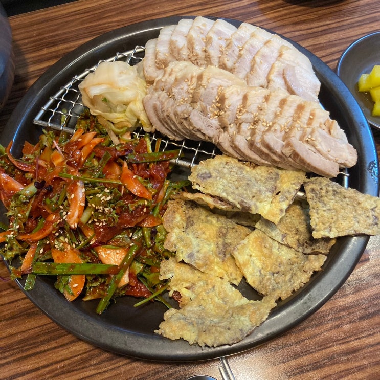 가산 육전면사무소 가산 육전 운동끝나고 먹는 육전면사무소 오리엔탈갈릭생면 명태무침육전보쌈 은 더 맛있다 네이버 블로그
