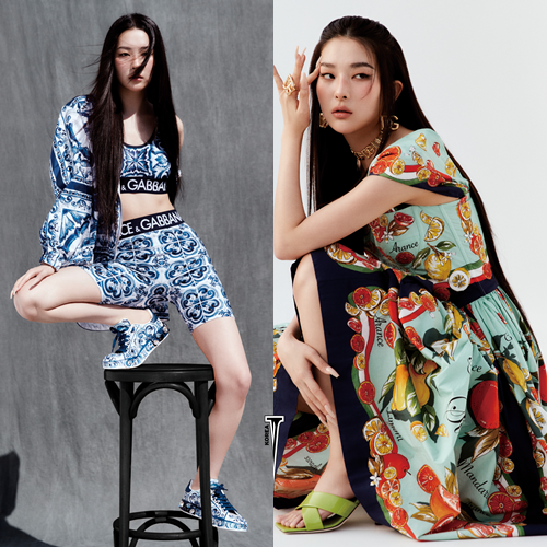 레드벨벳 슬기 패션 옷 더블유 코리아 화보 속 돌체앤가바나 네이버 블로그