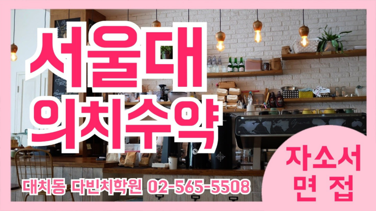 서울대 자기소개서 컨설팅 일반전형 Mmi 면접 특강 자소서첨삭 의대 치대 수의대 약대 대치동 상위권 독학재수학원 다빈치 관리형