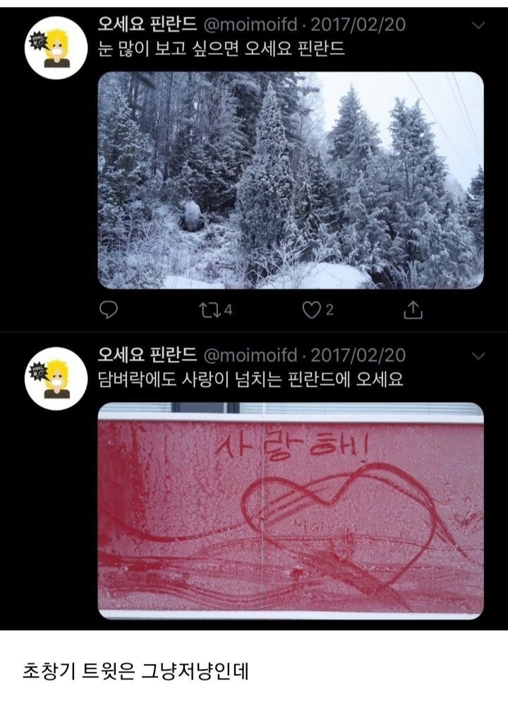 북유럽 핀란드로 이민간 사람의 트윗 : 네이버 블로그