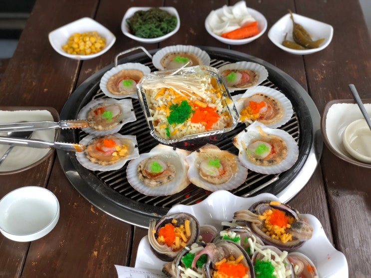 영종도 을왕리 왕산해수욕장 조개구이 맛집 해송 조개구이 네이버 블로그