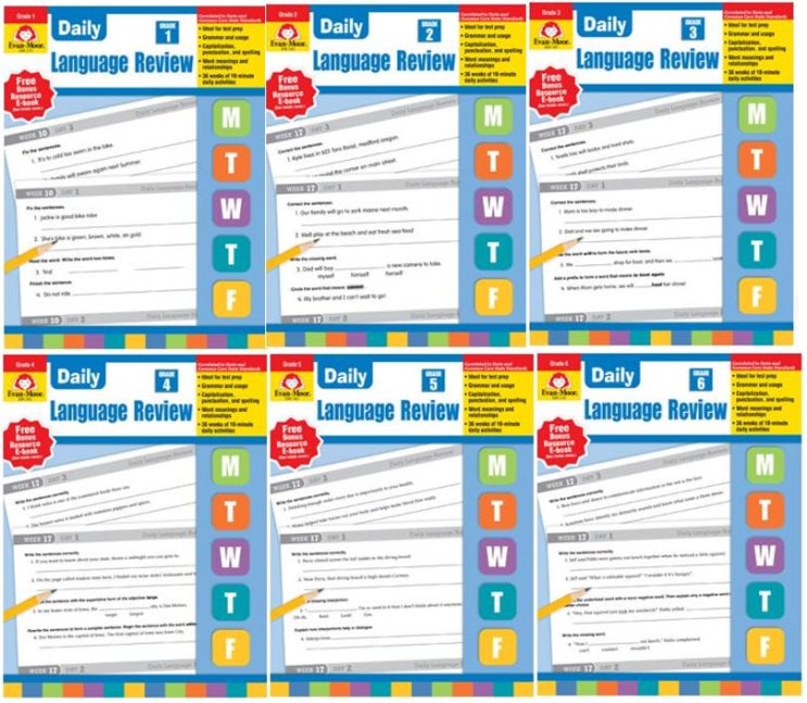 Daily Language Review Teacher's Edition Grade 1-6 : 네이버 블로그