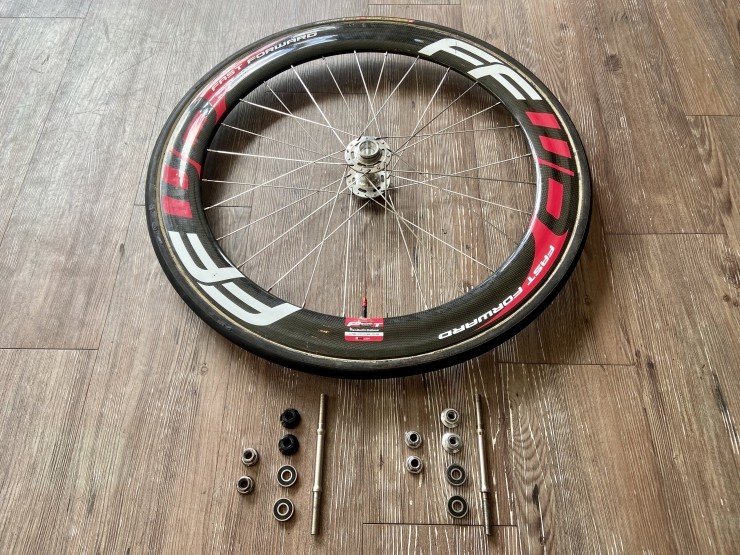 패스트 포워드 F6T 카본 트랙 리어 휠 허브 스페어 파츠 교체 세팅 정비 서비스 리뷰 (FFWD FAST FORWARD F6T ...