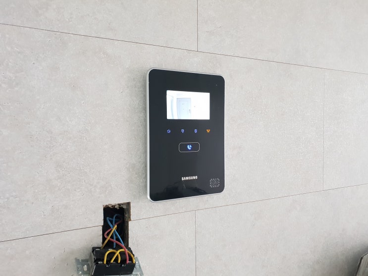 삼성인터폰// 강남구 매봉동 삼성아파트 SHT-3625AMK 설치입니다 : 네이버 블로그