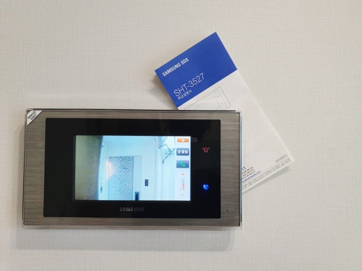 시흥동 관악산벽산타운1단지 아파트 삼성 비디오폰 SHT-3527 설치 리뷰 : 네이버 블로그