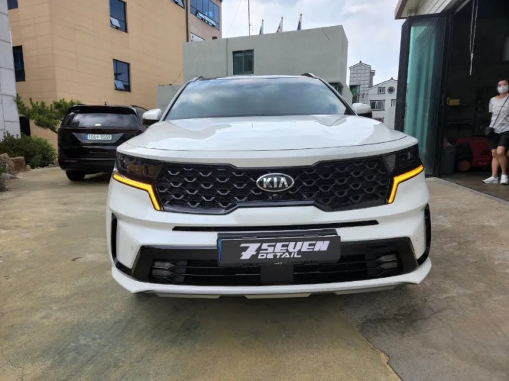 쏘렌토MQ4하이브리드 전면프론트그릴망 스모그PPF : 네이버 블로그