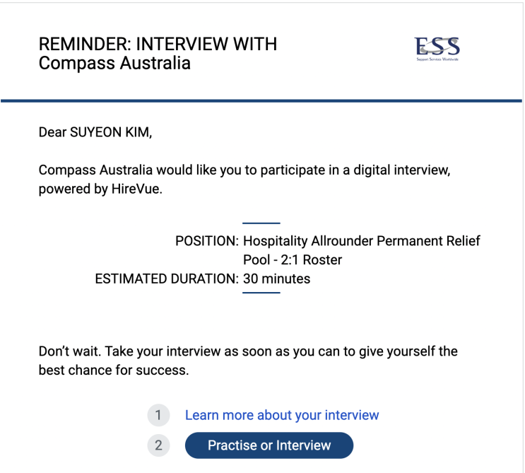 ESS(Compass group) FIFO utility 인터뷰 : 네이버 블로그