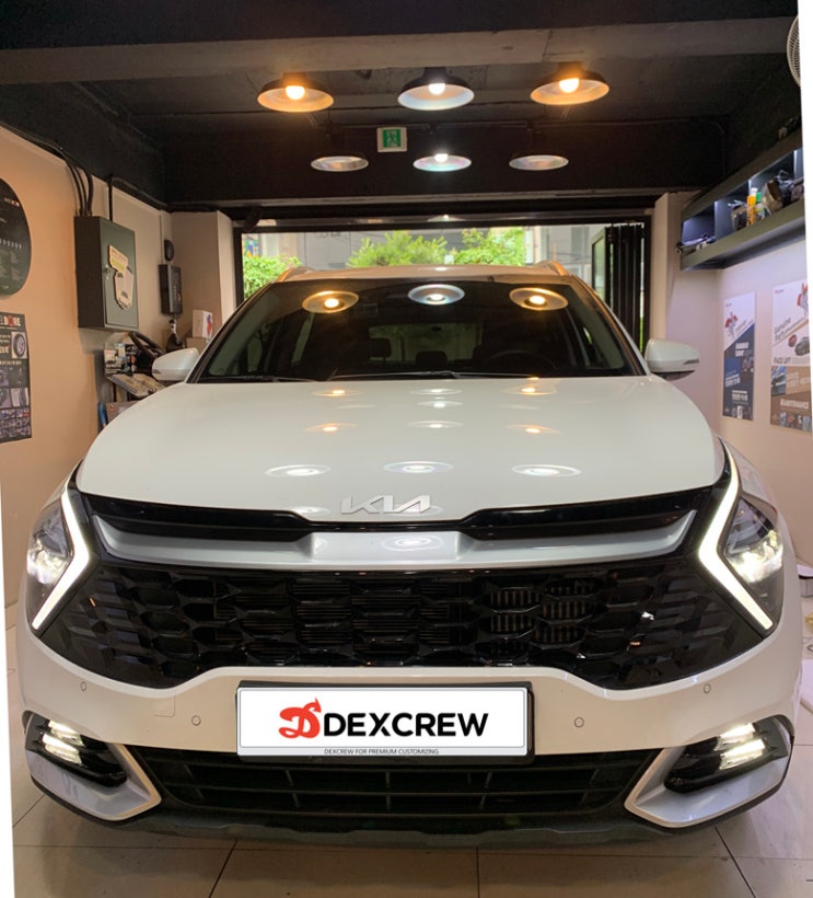 스포티지NQ5 LED안개등 순정옵션 시공~ 강남서초양재 자동차튜닝 덱스크루서초점! : 네이버 블로그