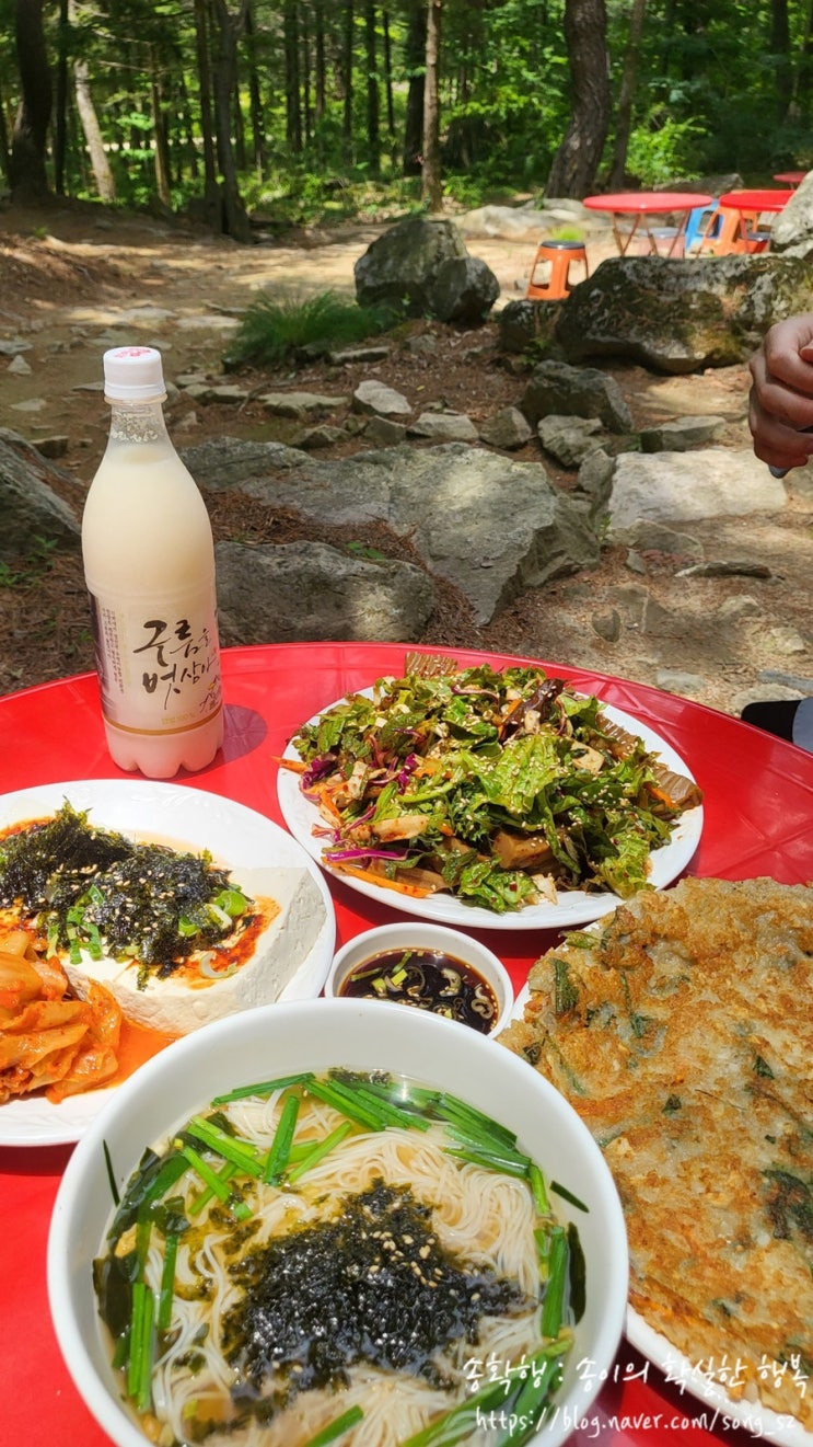 문경새재 맛집 팔왕휴게소 숲속에서 전에 막걸리 국수까지 네이버 블로그