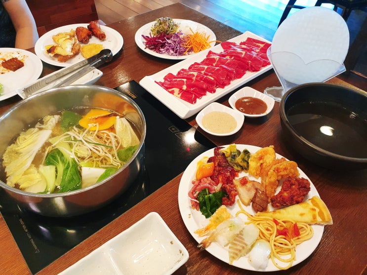 계양구 맛집 마루샤브 계양점 샐러드바 계양구청 뷔페 계산동 샤브샤브 가족모임 추천 네이버 블로그